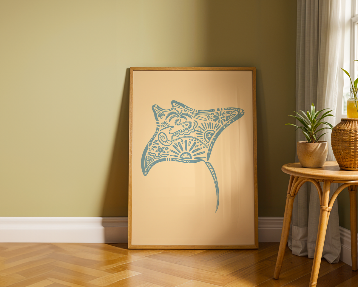 MANTA RAY POSTER – mijosurf